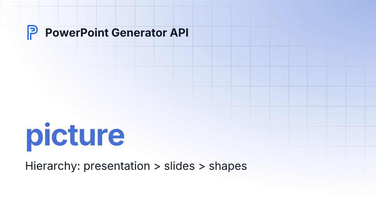 picture | PowerPoint Generator API
